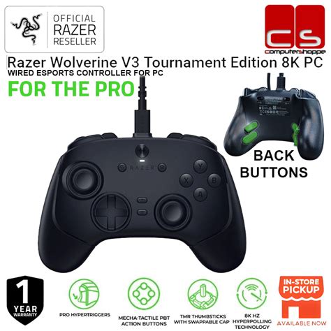 Razer Wolverine V3 Tournament Edition 8k Pc Wired Esports Controller