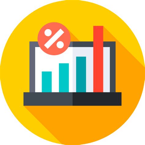 Bar Chart Flat Circular Flat Icon