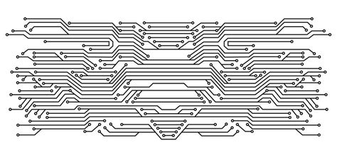 Premium Vector Electronics Board High Tech Digital Data Connection System Concept Circuit