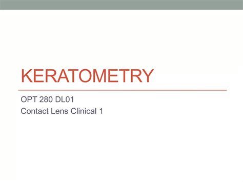 Keratometry Pptx