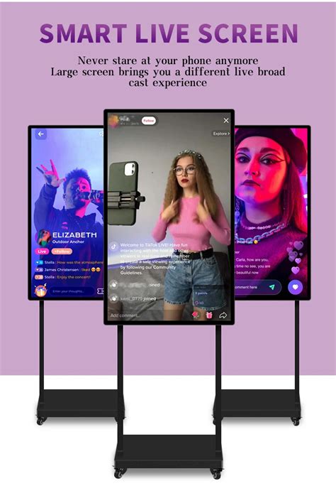 Oem Odm Lcd Live Streaming Display Video Streaming Equipment Tiktok Inch Lcd Monitor Smart