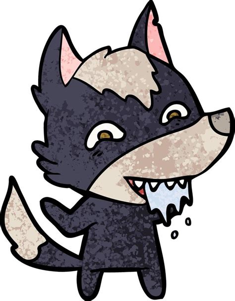 Cartoon Hungry Wolf 12394954 Vector Art At Vecteezy