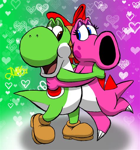 Yoshi X Birdo By Avm Cartoons On Deviantart
