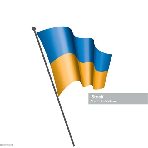 우크라이나 플래그 흰색 배경 벡터 일러스트 레이 션 0명에 대한 스톡 벡터 아트 및 기타 이미지 0명 3차원 형태 기 Istock