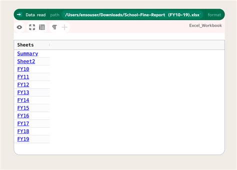 Reading Excel Files Enso Help Documentation