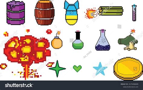 Bit Pixel Art Game Icon Stock Vector Royalty Free Shutterstock