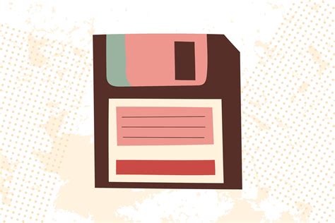 Floppy Disk Retro Style Illustration Nostalgia Concept Vector Illustration In Flat Style