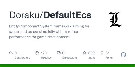 Github Dorakudefaultecs Entity Component System Framework Aiming For Syntax And Usage