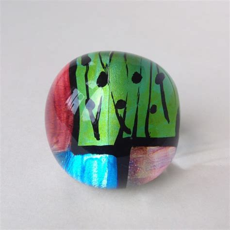 Large Blob Ring In Peacock Old Chapel Gallery