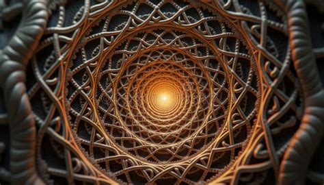 Hypnotic Radial Geometric Pattern With Concentric Circles Visual Effect Stock Image Image Of