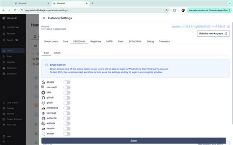 Setup Oauth And Sso Windmill