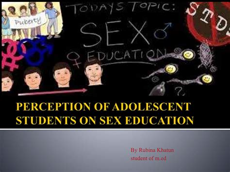 Perception Of Adolescent Students On Sex Education Ppt Practicumpptx