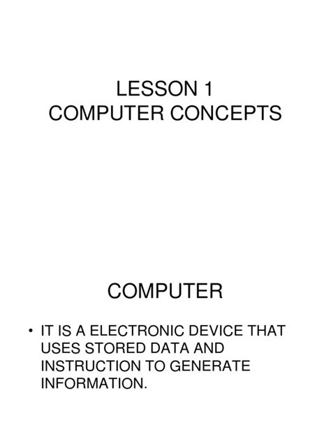 lesson 1 itcsad pdf integrated circuit computer data storage