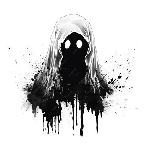 Premium Ai Image Handdrawn Halloween Ghost Artful Ectoplasm