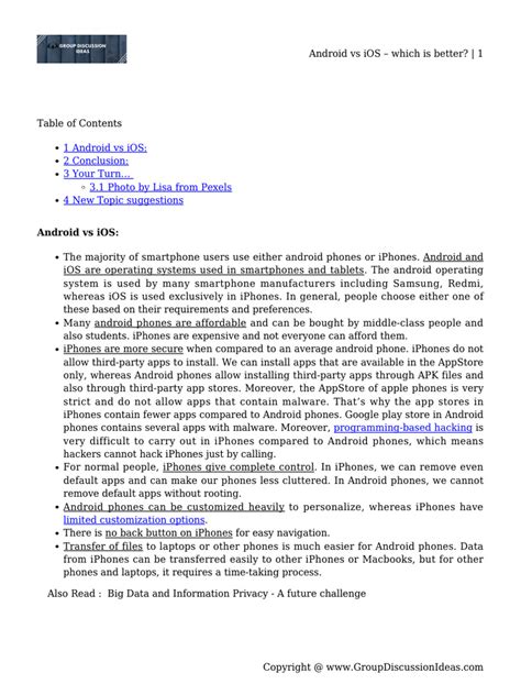 android vs ios pdf android operating system i phone