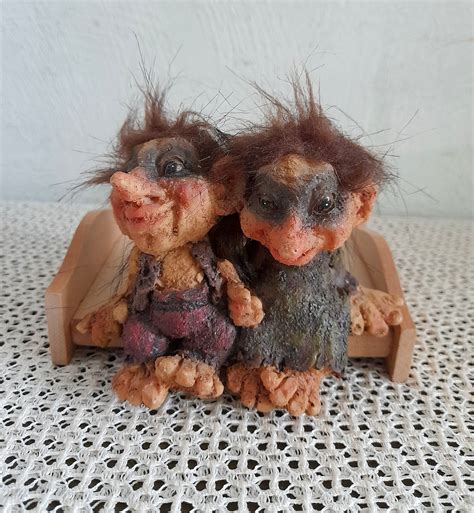Norwegian Ceramic Trolls Rare Trolls Friendly Trolls Etsy