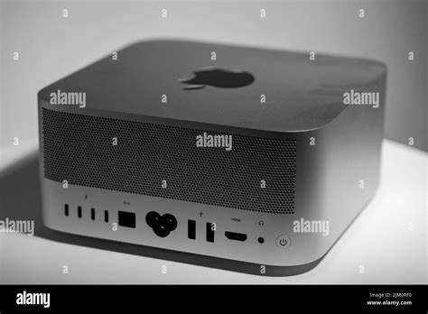 Rounded Square Machine Low Key Still Life Of Modern New Desktop