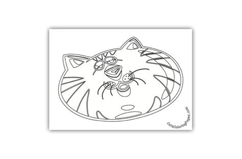 Lazy Tomcat Coloring Page