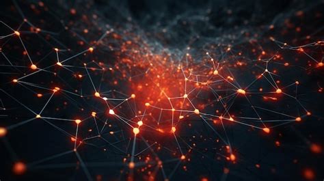 Premium Ai Image Digital Nodes And Connection Pathsflying