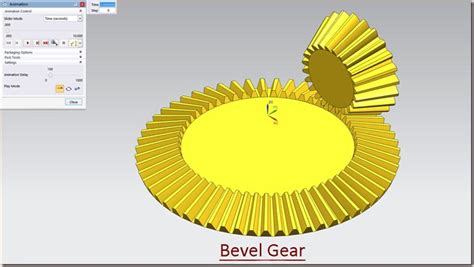 3d Solid Modelling Videos Bevel Gear Motion Simulation Video Tutorial