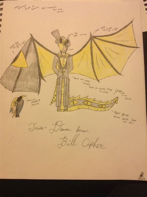 Bill Cipher True Demon Form By Akiraa96 On Deviantart