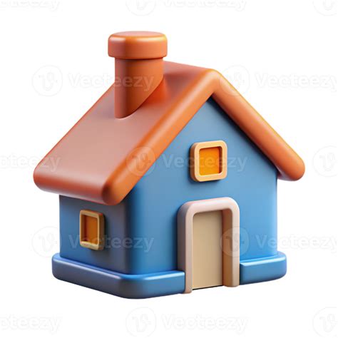 Glorious Retro House Shaped Character With A Chimney Clean Lines Scalable Single Weight