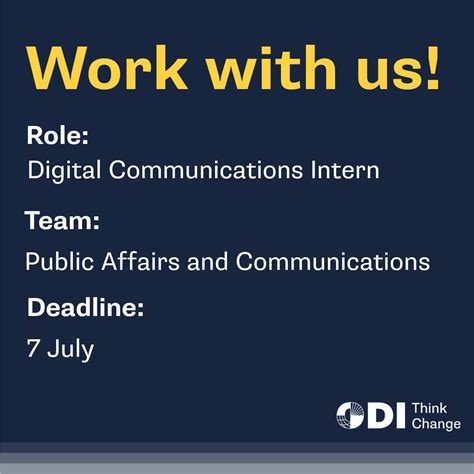 📢 Internship Opportunity Digital Communications Our Public Affairs And Communications Team Are