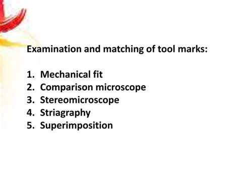 Forensic Analysis Of Tool Marks Pptx