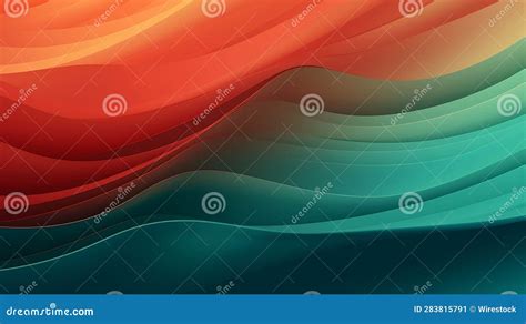 Illustration Of Vibrant Colorful Abstract Waves As A Background Stock Illustration