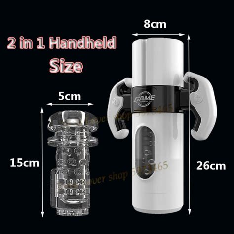 Clare Gamepad 9 Thrusting Vibrating 2 In 1 Handheld Masturbation Cup PAPLISS