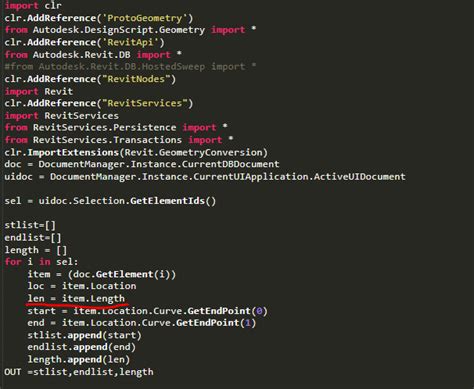 How To Extract Length Of A Curve Using Python Code Dynamo