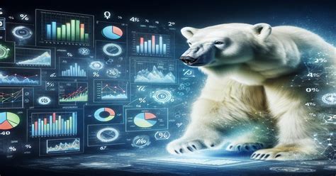 Polar Bear With Data Graphs And Analysis Symbols Do Not Show People Jpeg
