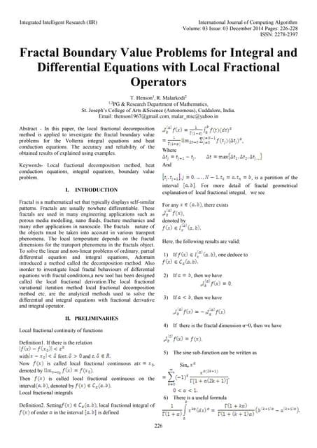 Fractal Boundary Value Problems For Integral And Differential Equations With Local Fractional