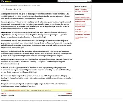 Breve Historia Introducción A Javascript Librosweb Es Pdf Script Java Desarrollo Web