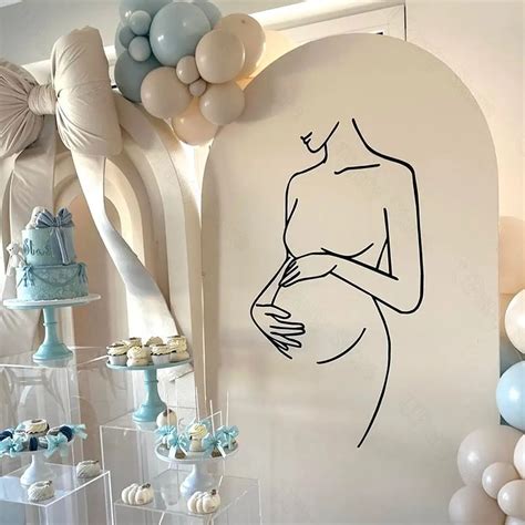 Pregant Woman Stickers For Party Decor Small Large Size Pregnant Woman