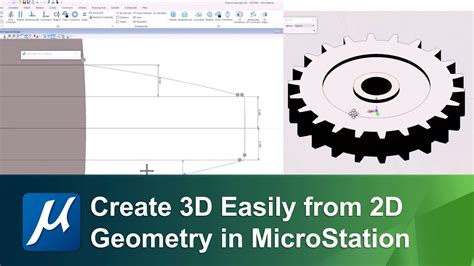Create D Geometry Easily From D In MicroStation YouTube