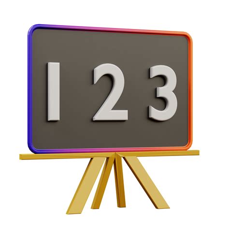 Ilustração 3d Do ícone De Educação Escolar Em Sala De Aula De Quadro Negro 13368610 Png
