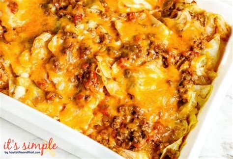 Unstuffed Cabbage Roll Casserole A Lazy All In One Meal
