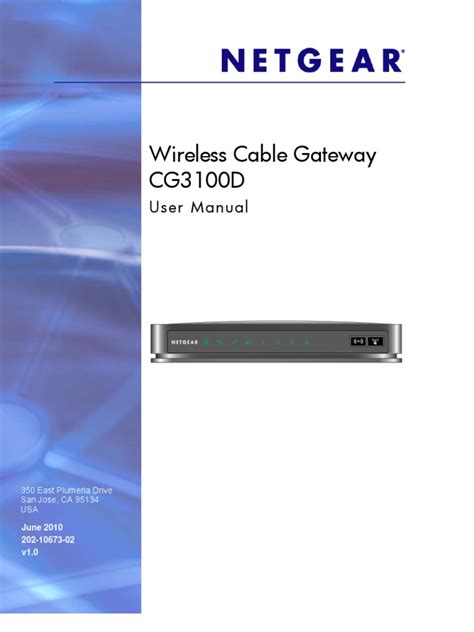 Router Manual Netgear Modem Pdf Ip Address Port Computer Networking