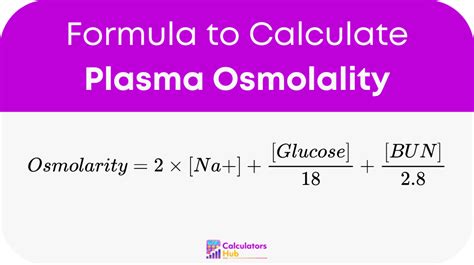 Plasma Osmolality Calculator Online