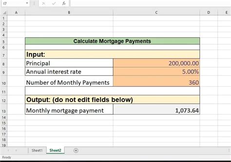 How To Calculate Mortgage Payments In Excel Excel Wizard