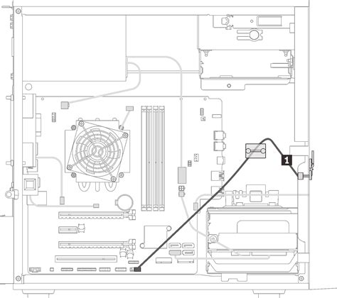 Cable Routing For The Thermal Sensor Thinksystem St50 Lenovo Docs