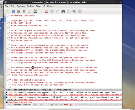 compiled a c program for my college course and got a weird message that replaced all my code