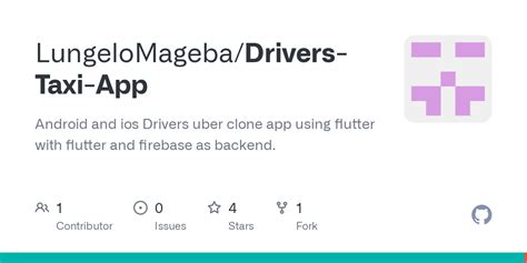 Github Lungelomagebadrivers Taxi App Android And Ios Drivers Uber Clone App Using Flutter
