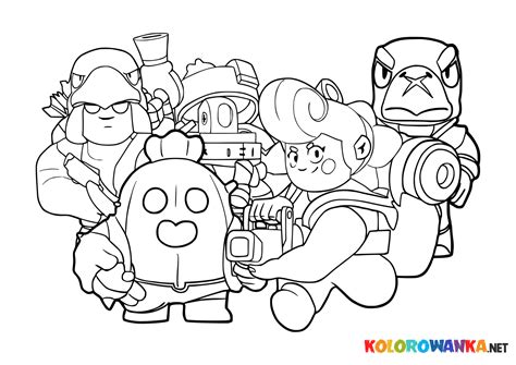 Brawl Stars Kolorowanki Do Druku Kolorowanki Do Druku