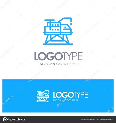 Construction Engineering Laboratory Platform Blue Outline Log Stock