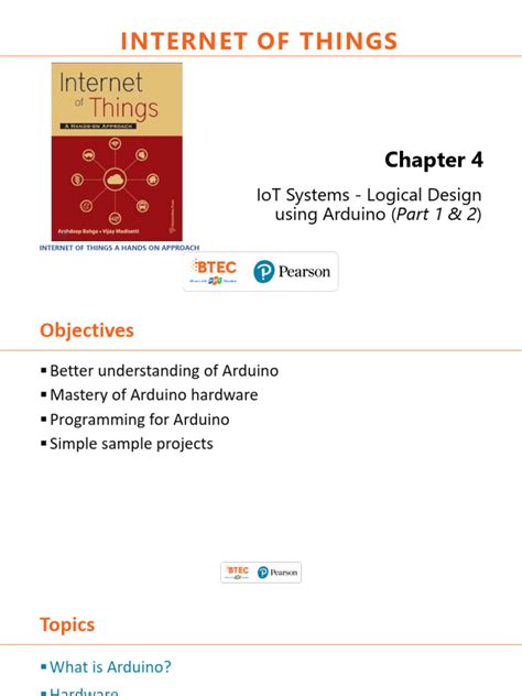 Lecture 04 05 Iot Systems Logical Design Using Arduino Part 1 2 Pdf