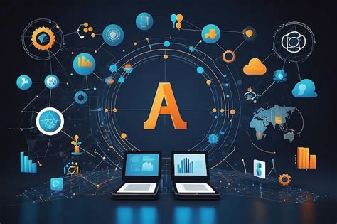 Ai Big Data And Business Analytics Icons Represent The Integration Of Advanced Technology