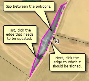 Aligning Features In Arcgis Aligning Edges To Fix Gaps Between Polygons