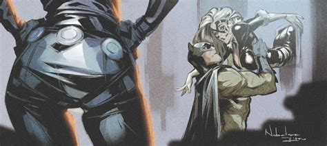 Batman Bruce Wayne Catwoman Black Cat And Felicia Hardy Marvel And 3 More Drawn By Nabetse